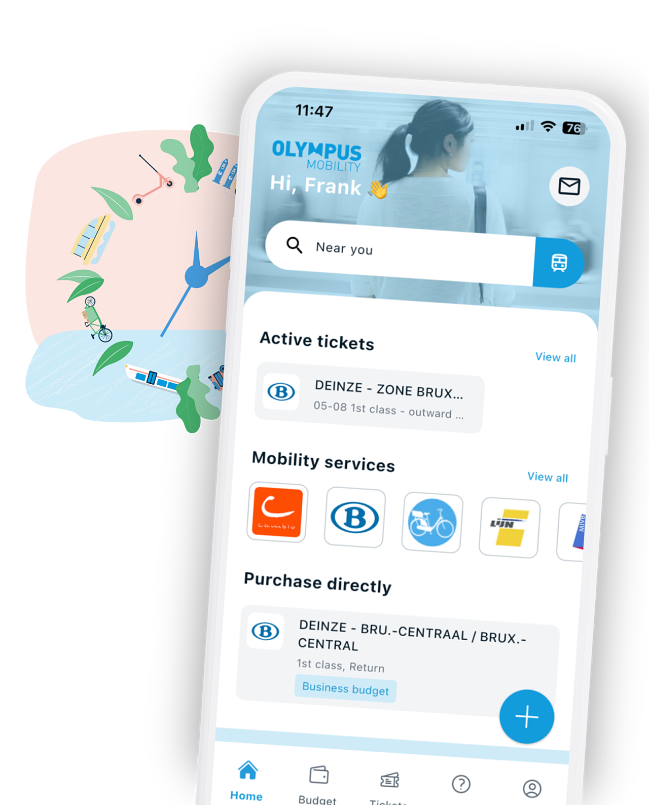 The Olympus app: Easy mobility, your way