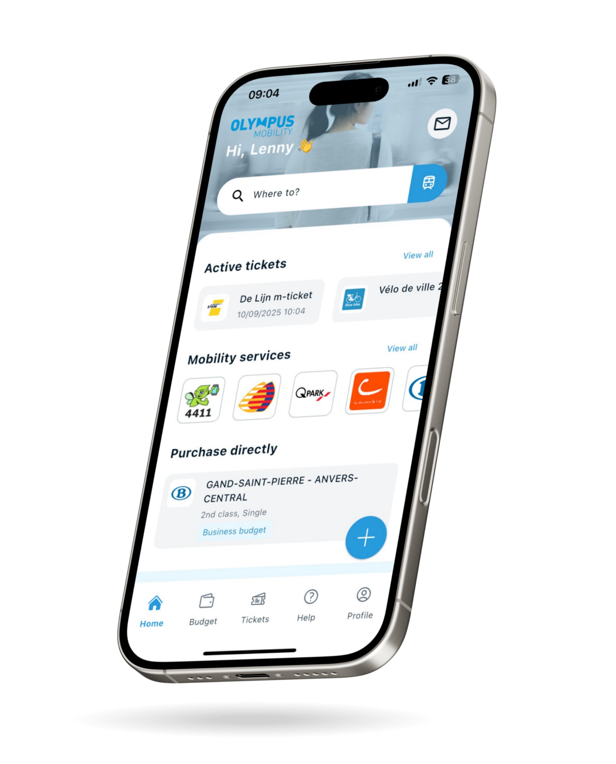 Park, refuel, buy train tickets ... all in one app - Olympus Mobility